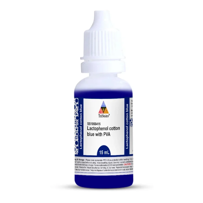 lactophenol cotton blue with PVA - Tristains